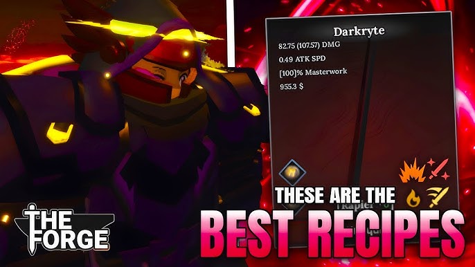 The Forge Best Weapon Recipes: Legendary, Mythical & Divine Crafting Guide