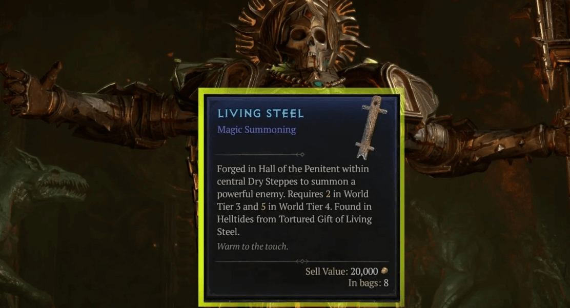 Diablo 4 Living Steel Comprehensive Guide