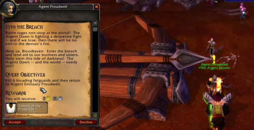 WoW TBC Classic Anniversary: Into the Breach Quest & Tabard Guide