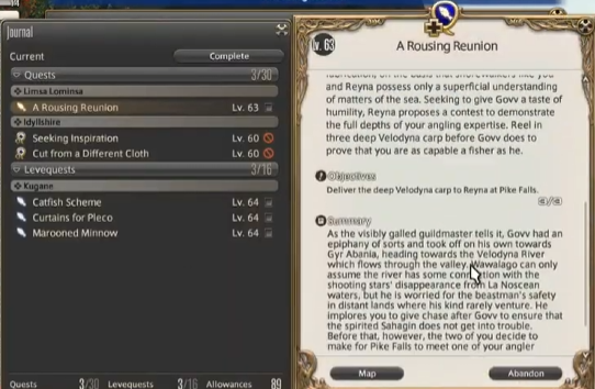 How to Catch Velodyna Carp in FFXIV for the Fisherman Class Quest